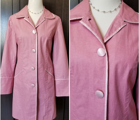 mac & jac | Jackets & Coats | Mac Jac Pink Button Coat | Poshmark